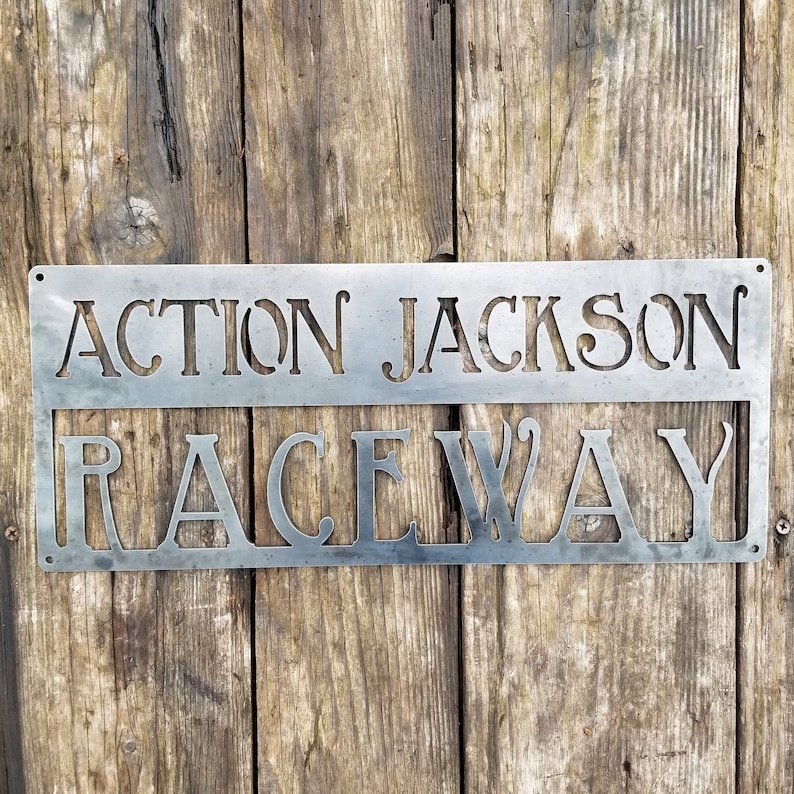 Personalized Rustic Metal Sign Personalized Garden Sign | Etsy