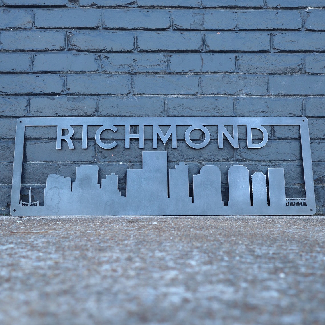 Personalized Metal Richmond Skyline Sign - Richmond, Virginia - Home ...