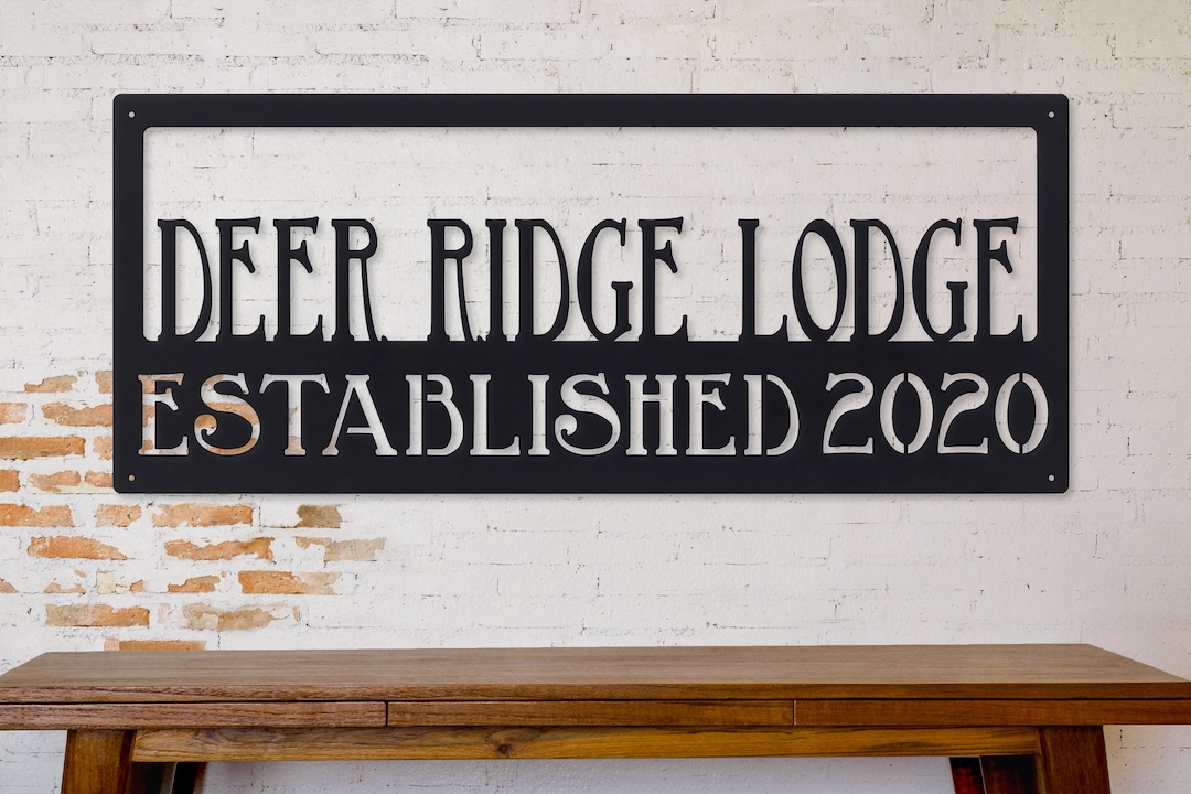 Personalized Established Sign - Rustic Home Decor - Personalized Gifts ...