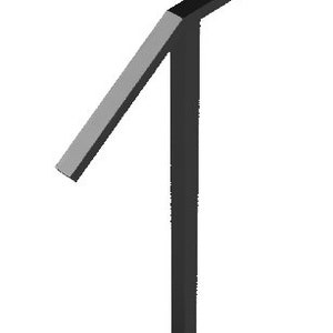 One Step Hand Rail - Single Post Handrail - Stair Railing - Modern ...