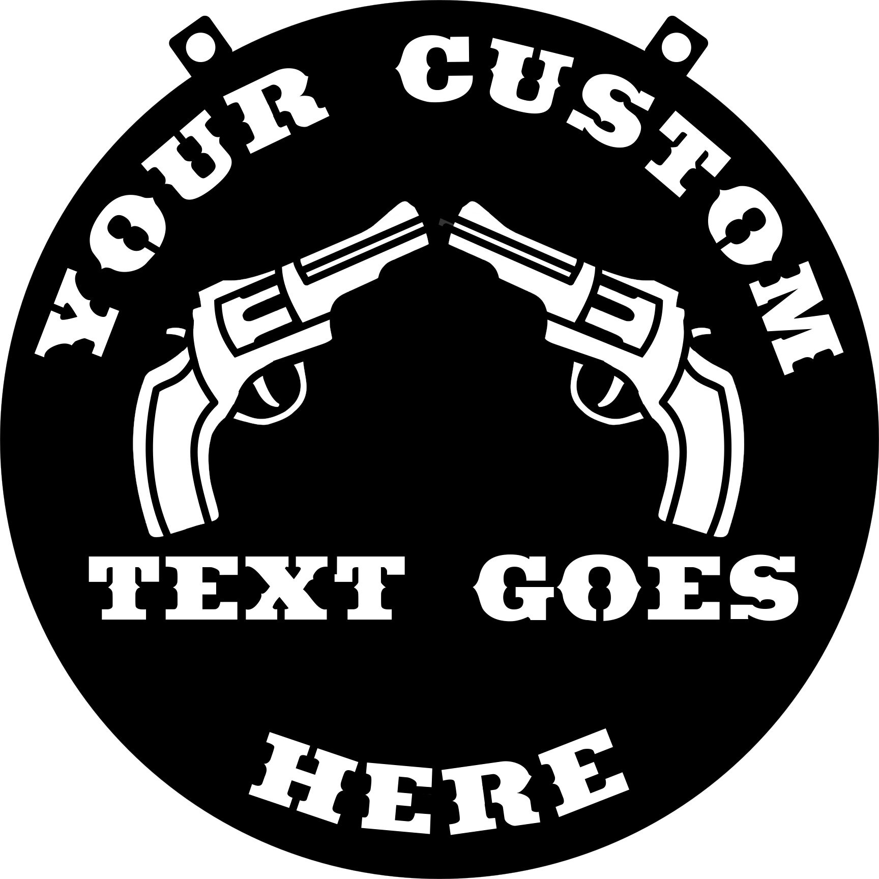 Personalized Hanging Metal Gun Sign Firearms Defensive | Etsy