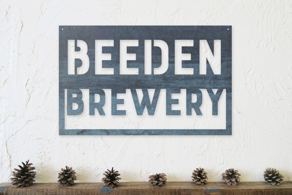 Personalized Metal Brewery Sign Custom Bar Wall Art | Etsy