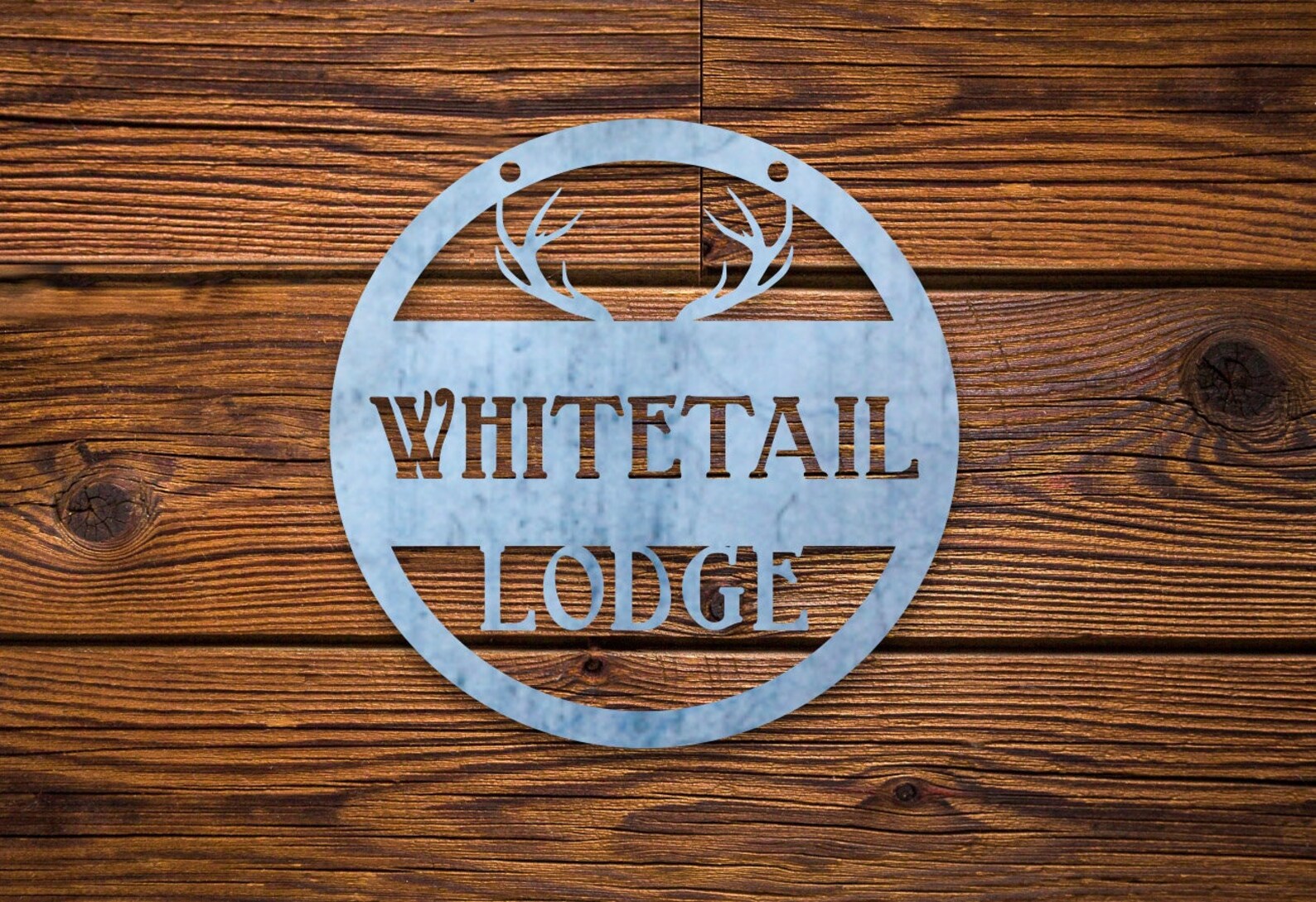 Custom Hanging Metal Hunting Lodge Sign Personalized Cabin - Etsy