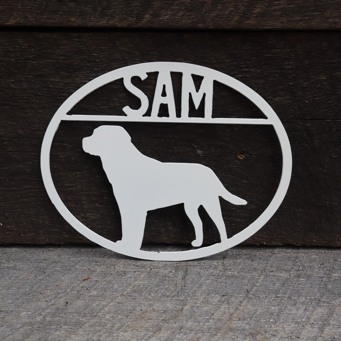 Labrador Personalized Metal Dog Sign Metal Dog Sign Custom | Etsy
