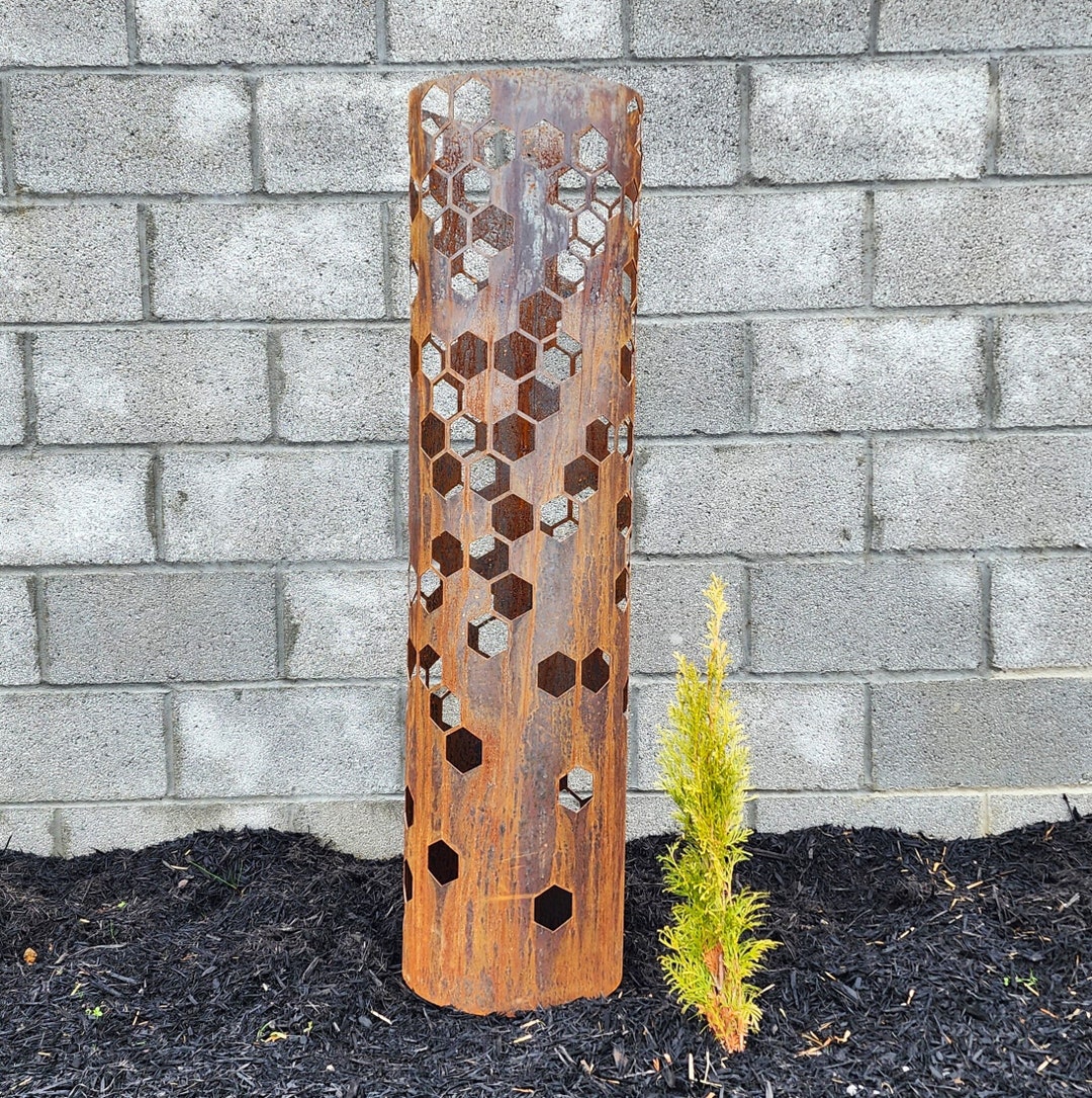 Beehive Round Garden Column Garden Decor Garden Statue Well Cover ...