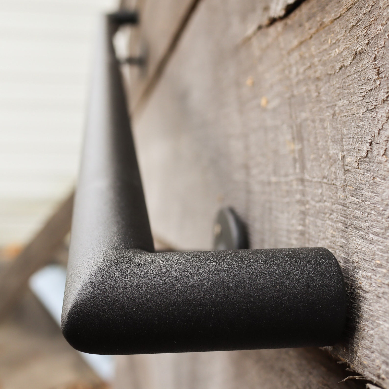 Custom Length Round Metal Handrail With Square Returns - ADA Compliant ...