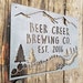 Rustic Mountain Creek Sign - Custom Metal Sign - Pine Trees - Cabin ...