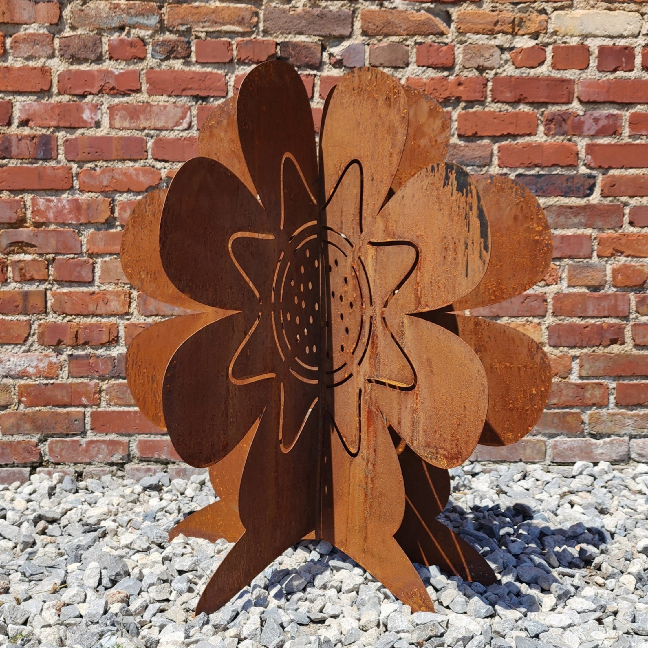 Anemone Outdoor Sculpture - Dandelion Puff Garden Decor - Outdoor Metal ...