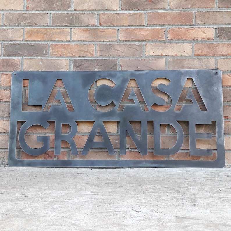 Custom Modern Metal Home Sign Personalized Family Name Sign - Etsy