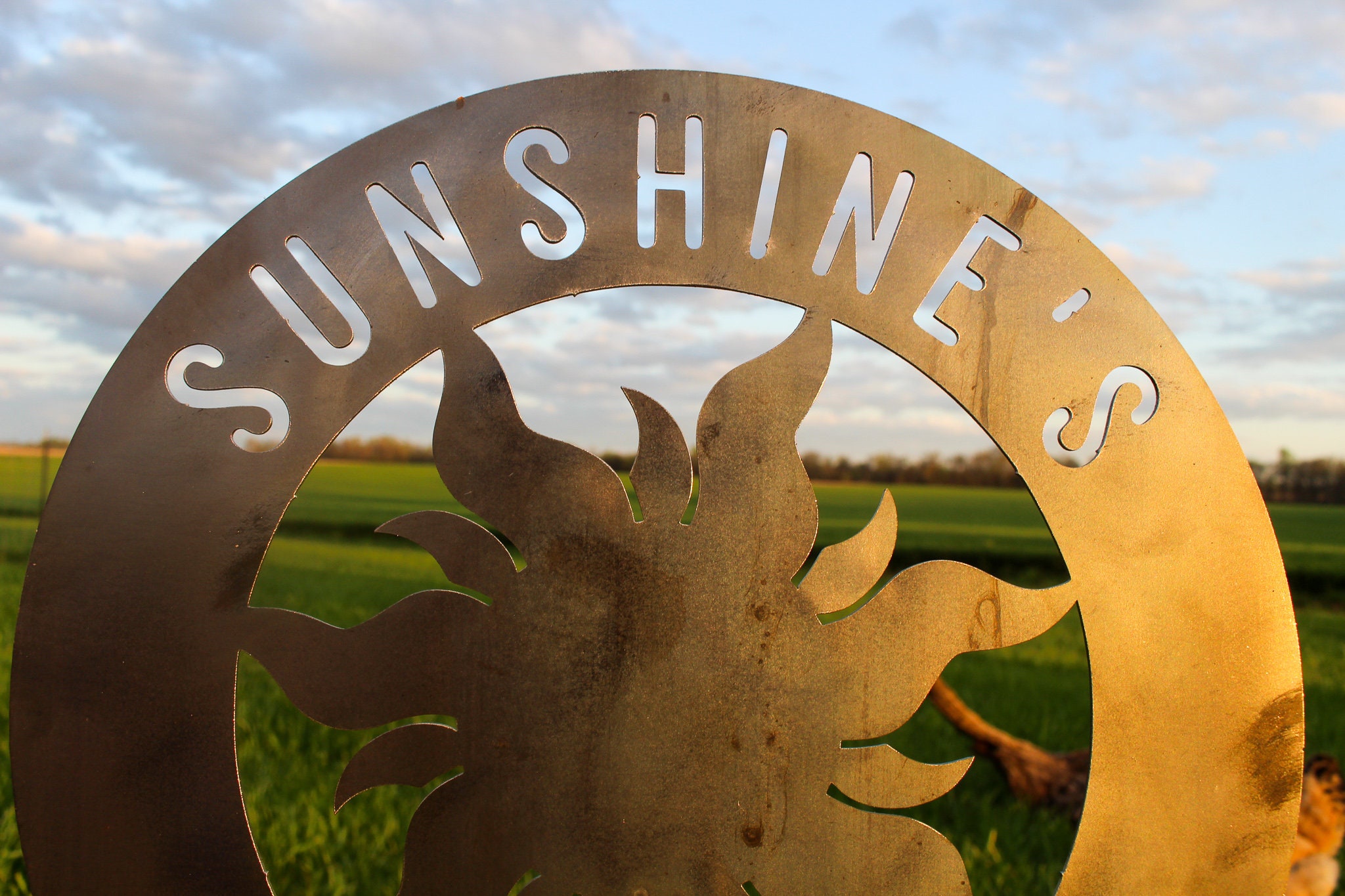 Personalized Sun Garden Art Personalized Yard Decor Custom | Etsy