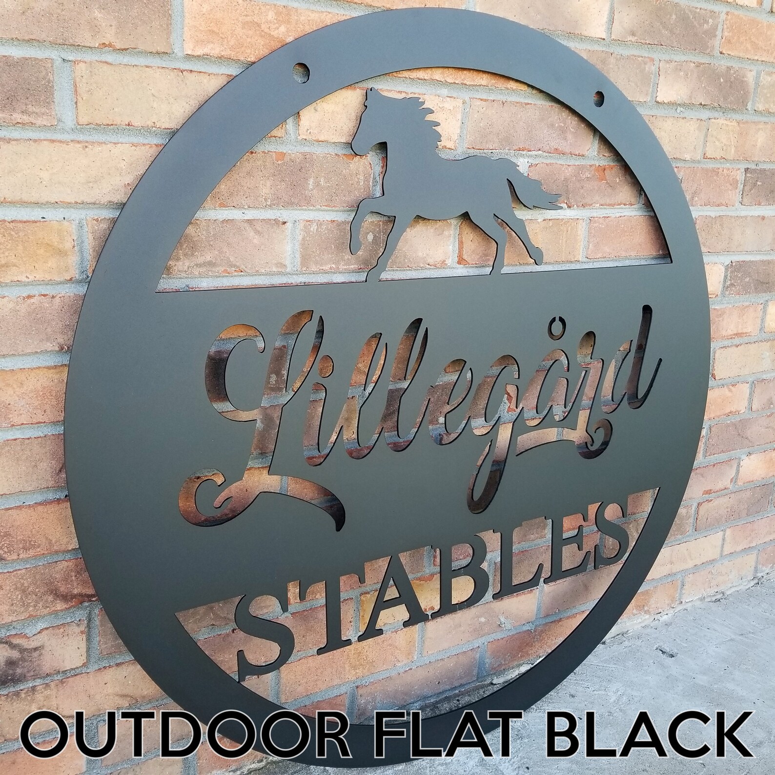 Custom Hanging Metal Horse Sign Personalized Metal - Etsy