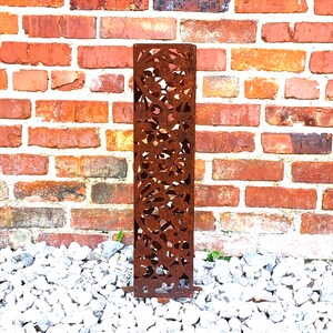 Floral Lace Garden Column - Garden Decor - Garden Statue - Well Cover ...