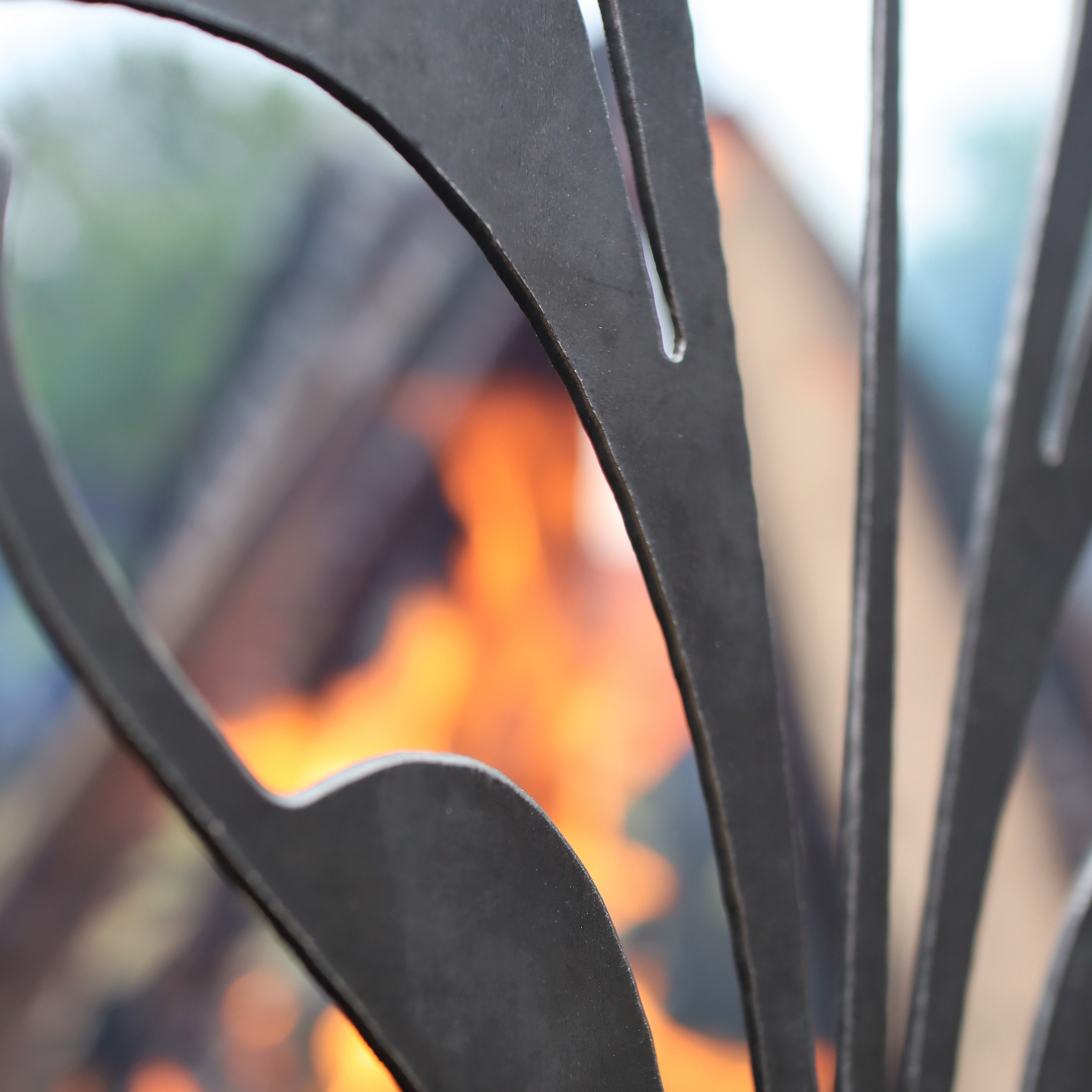 Fleur-de-lis Steel Fire Pit Metal Outdoor Backyard Fire Ring - Etsy