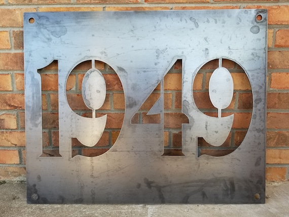 Custom Metal House Number Plaque Rustic Address Sign Metal - Etsy