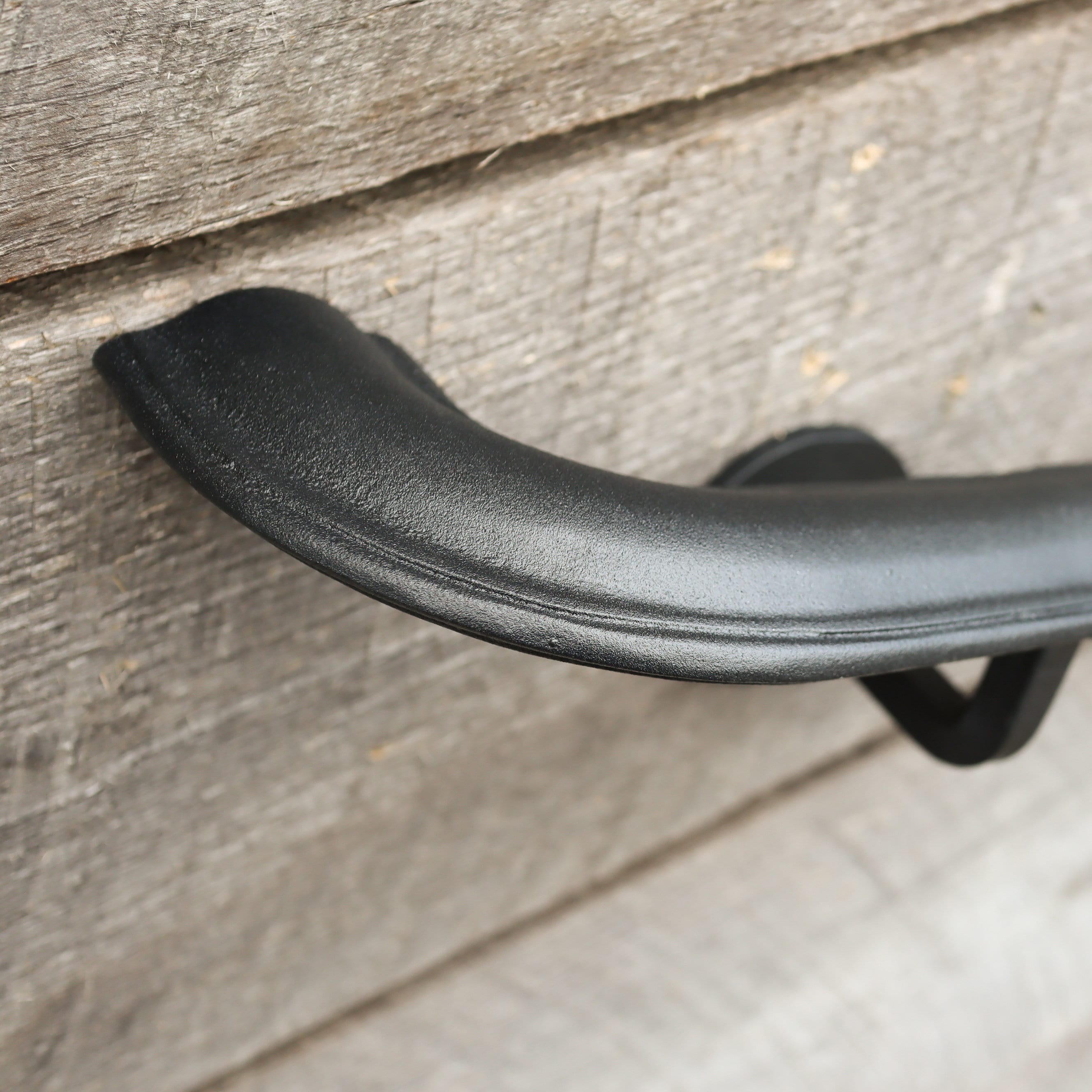 Metal Handrail With Curved Returns - ADA Compliant Return Wall Mount ...