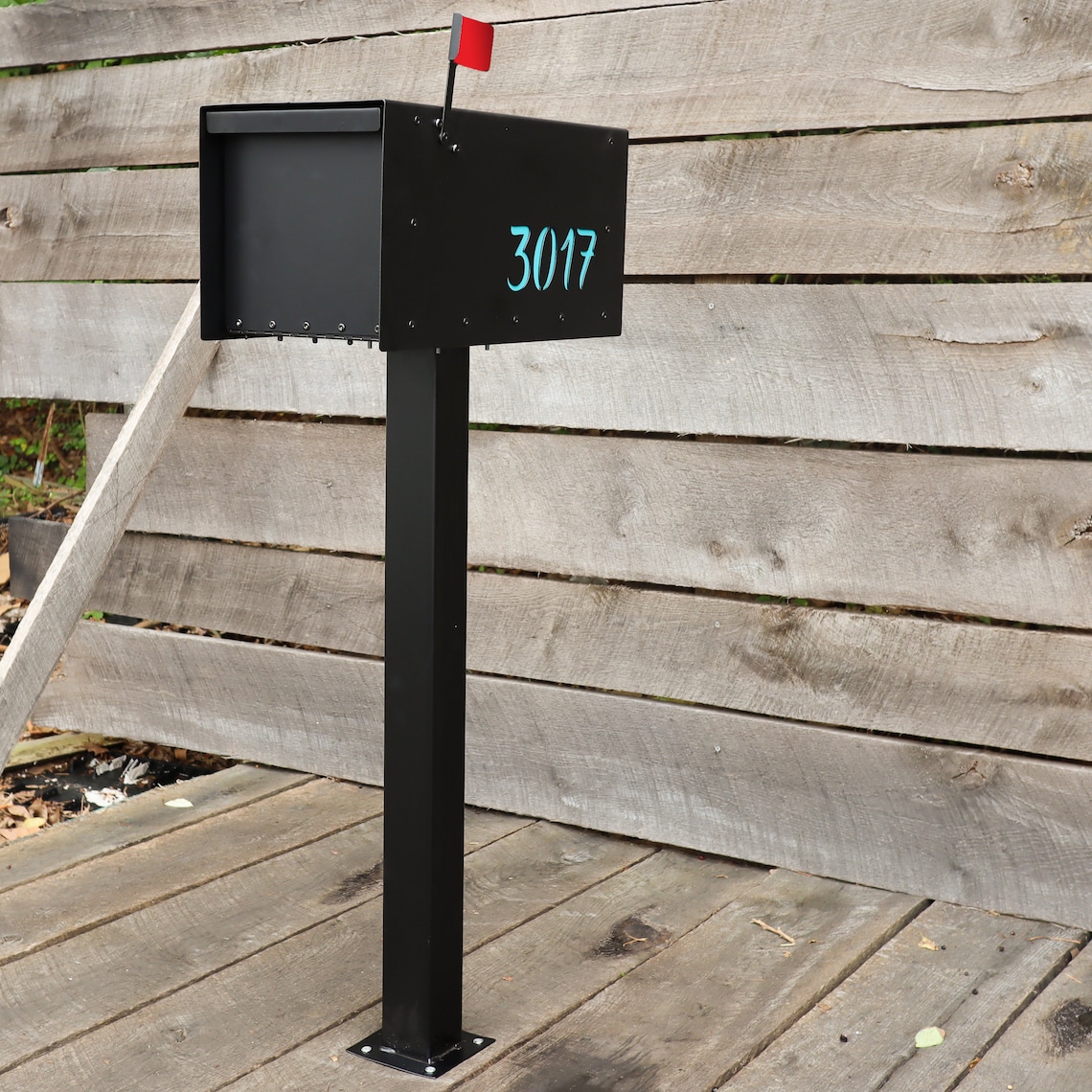 Custom Steel Mailbox Metal Address Mail Box With - Etsy