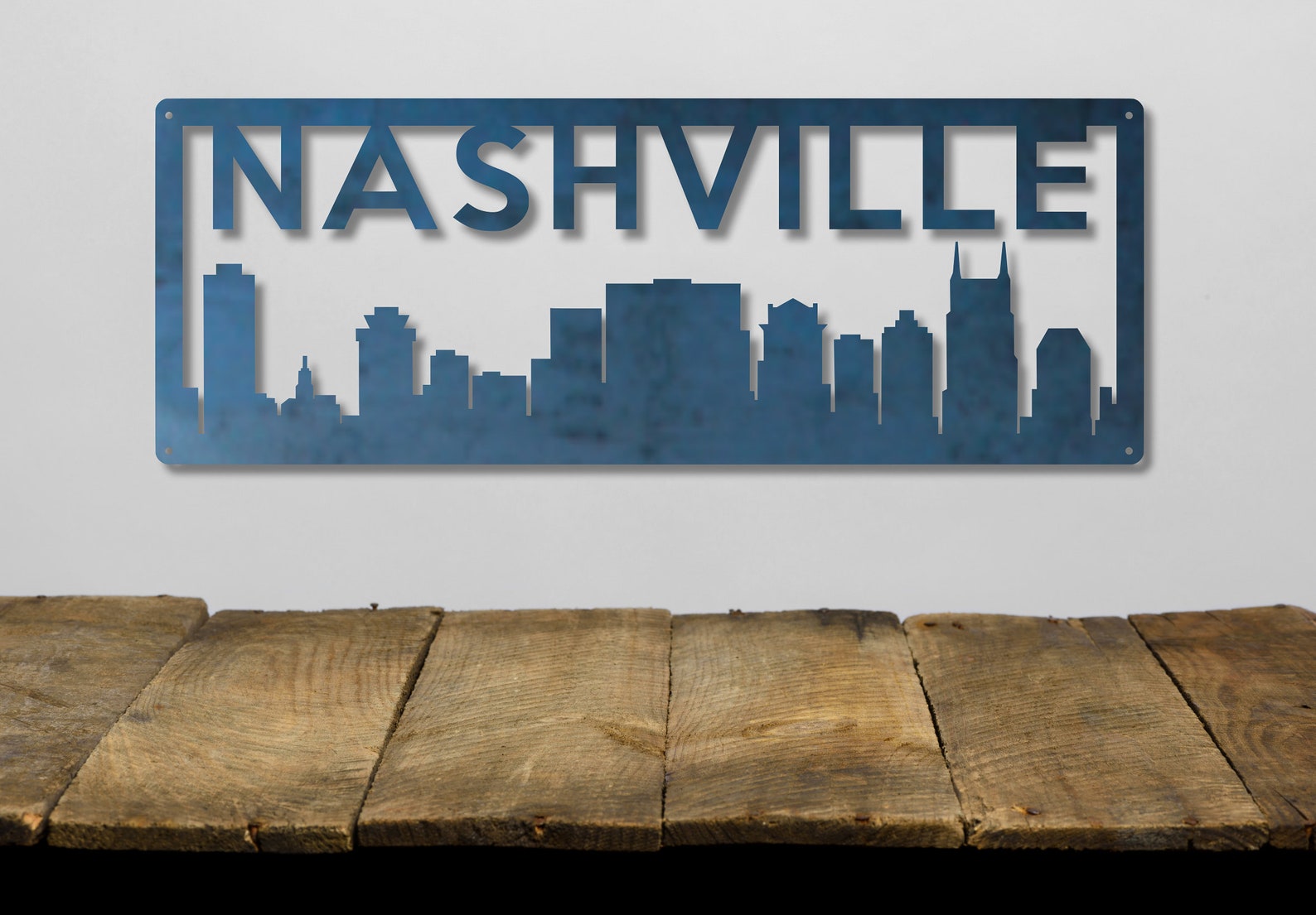 Personalized Metal Nashville Skyline Sign Nashville Wall Art - Etsy