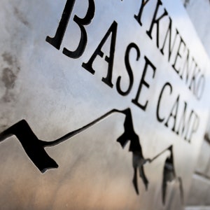 Personalized Base Camp Coordinates & Elevation Sign - Mountain Home ...