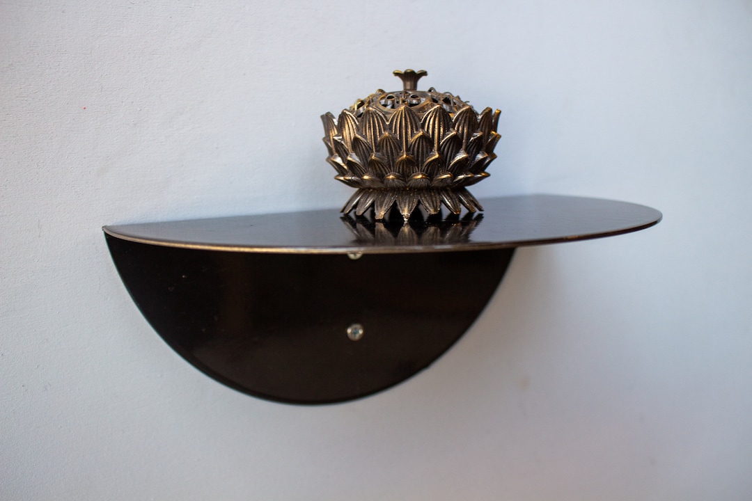 Modern Reversible Semi Circle Floating Shelf - Half Moon Shelf ...