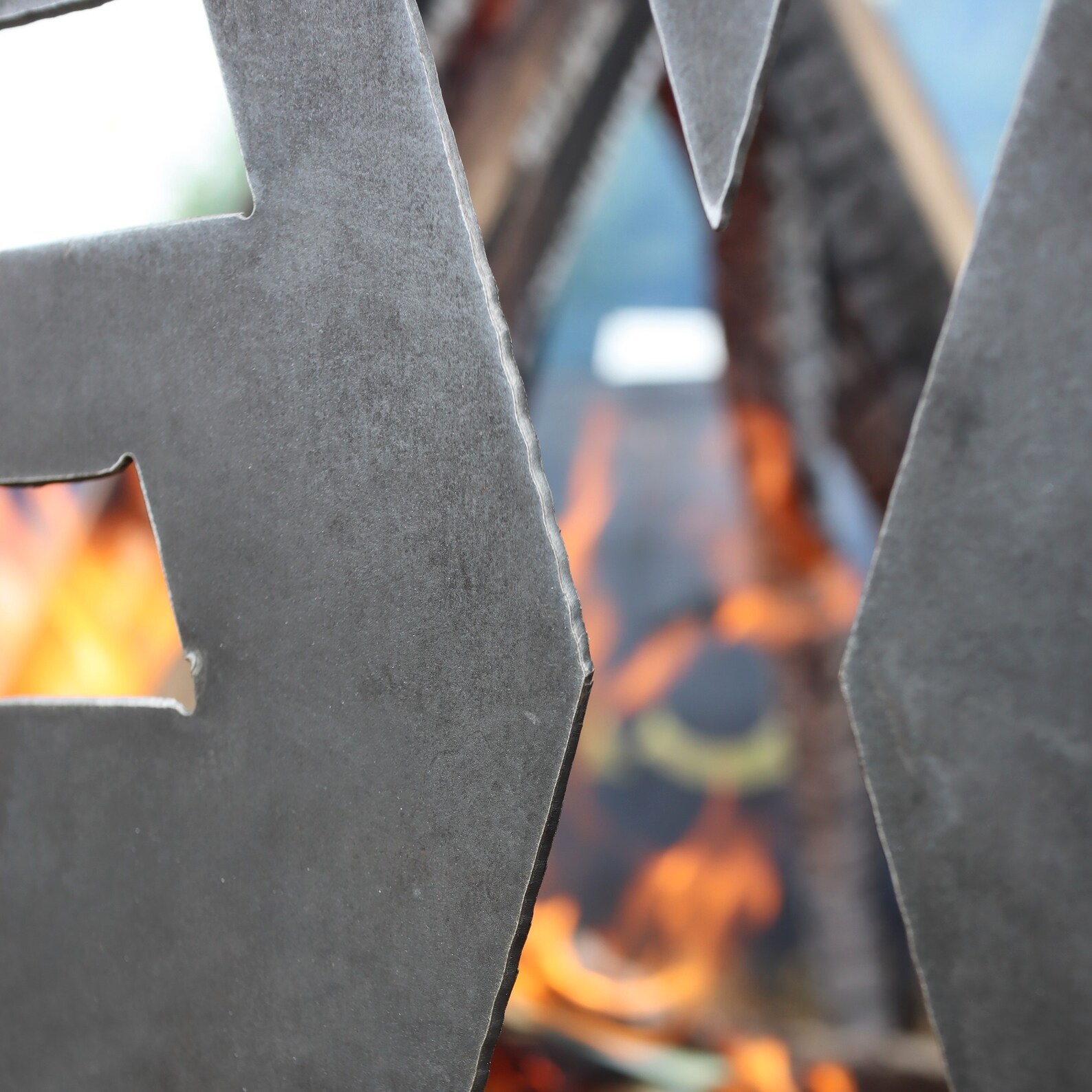 Custom Text Steel Fire Pit Metal Outdoor Backyard Fire Ring - Etsy