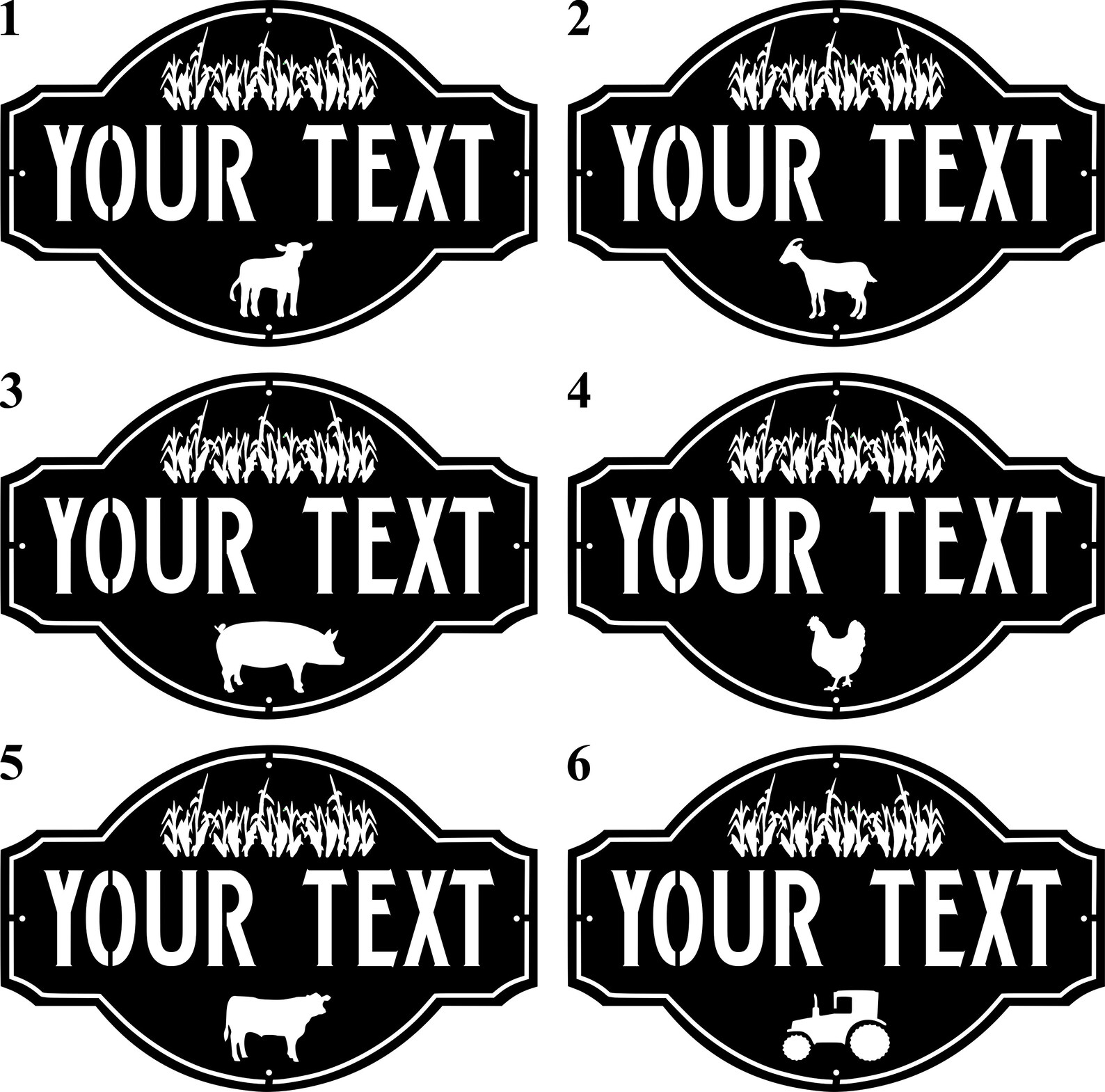 Custom Vintage Metal Farmhouse Sign - Family Farm Wall Art ...