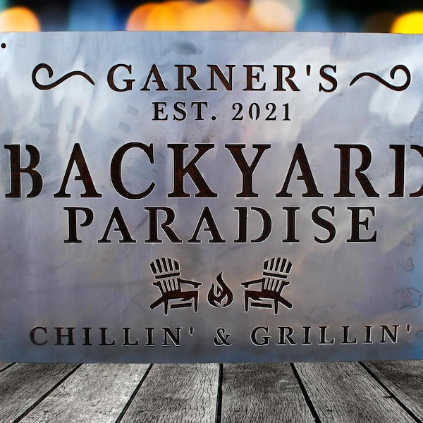 Backyard Signs - Etsy