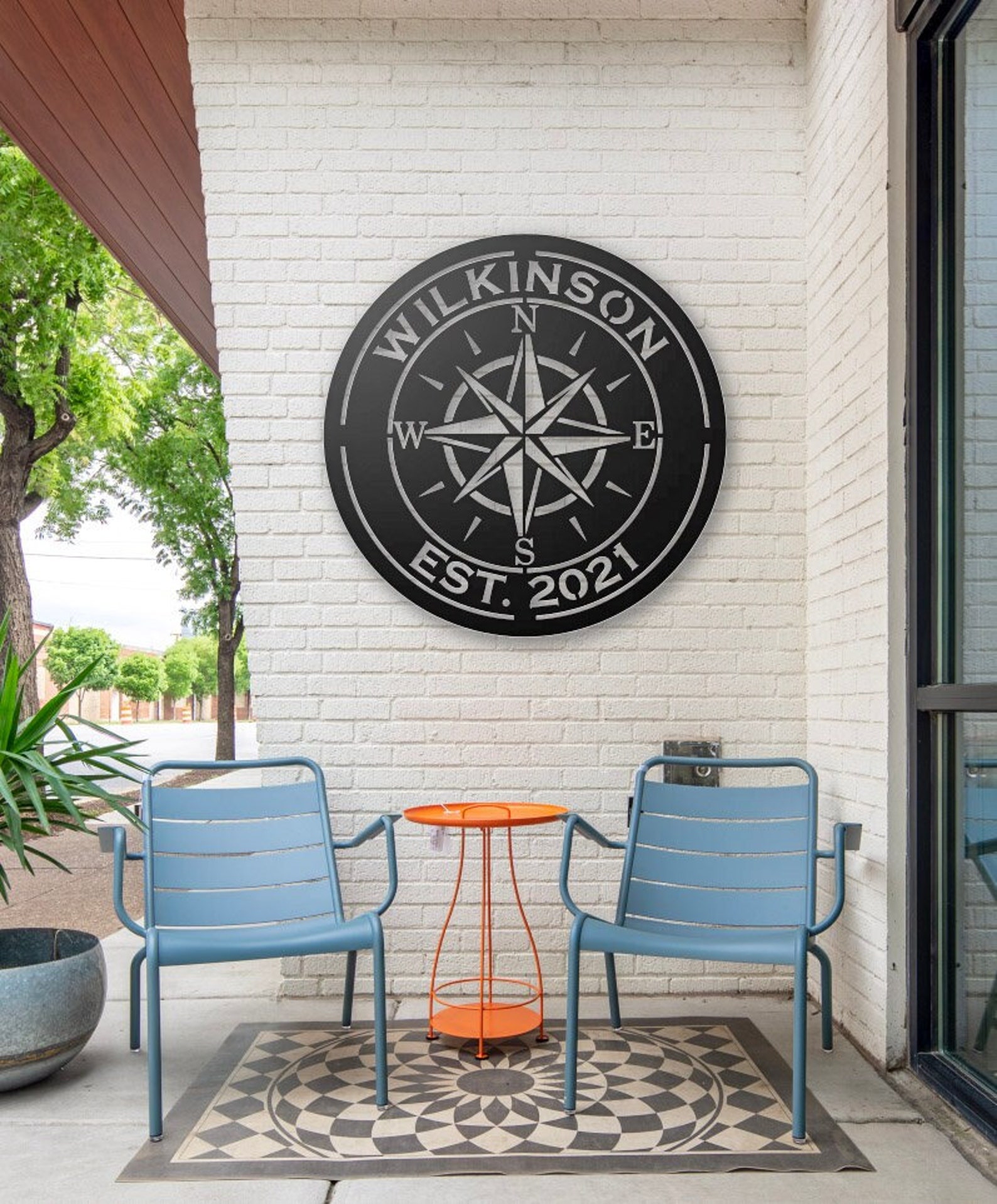 Personalized Compass Rose Sign Nautical Wall Art - Etsy