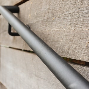 Round Metal Handrail With Square Returns - ADA Compliant Return Wall ...