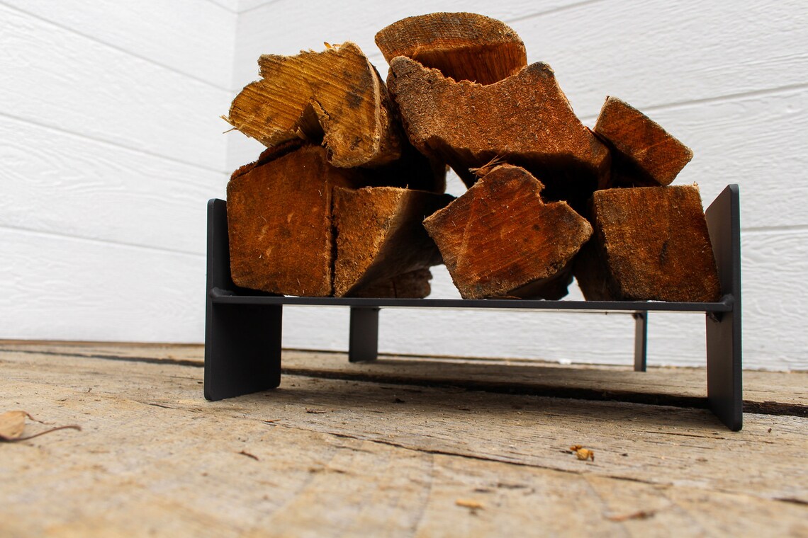 2-PACK Adjustable Steel Firewood Holder Indoor Fireplace - Etsy
