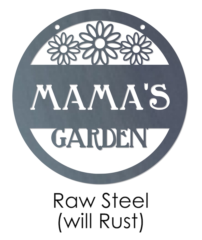 Personalized Garden Sign Cottagecore Custom Metal Yard Art - Etsy