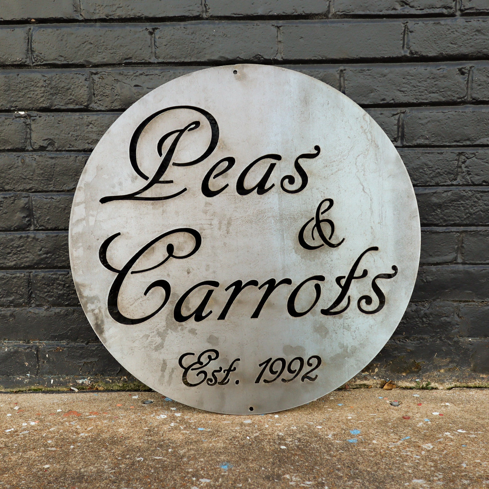 Personalized Garden Sign Metal Vegetable Plant Marker | Etsy