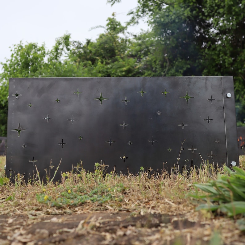 Starry Night Steel Fire Pit – Rustic Outdoor Fire Ring - Etsy