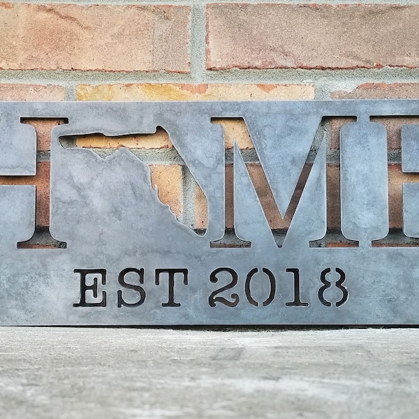 Home Established Sign - Etsy