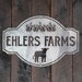 Custom Vintage Metal Farmhouse Sign - Family Farm Wall Art ...
