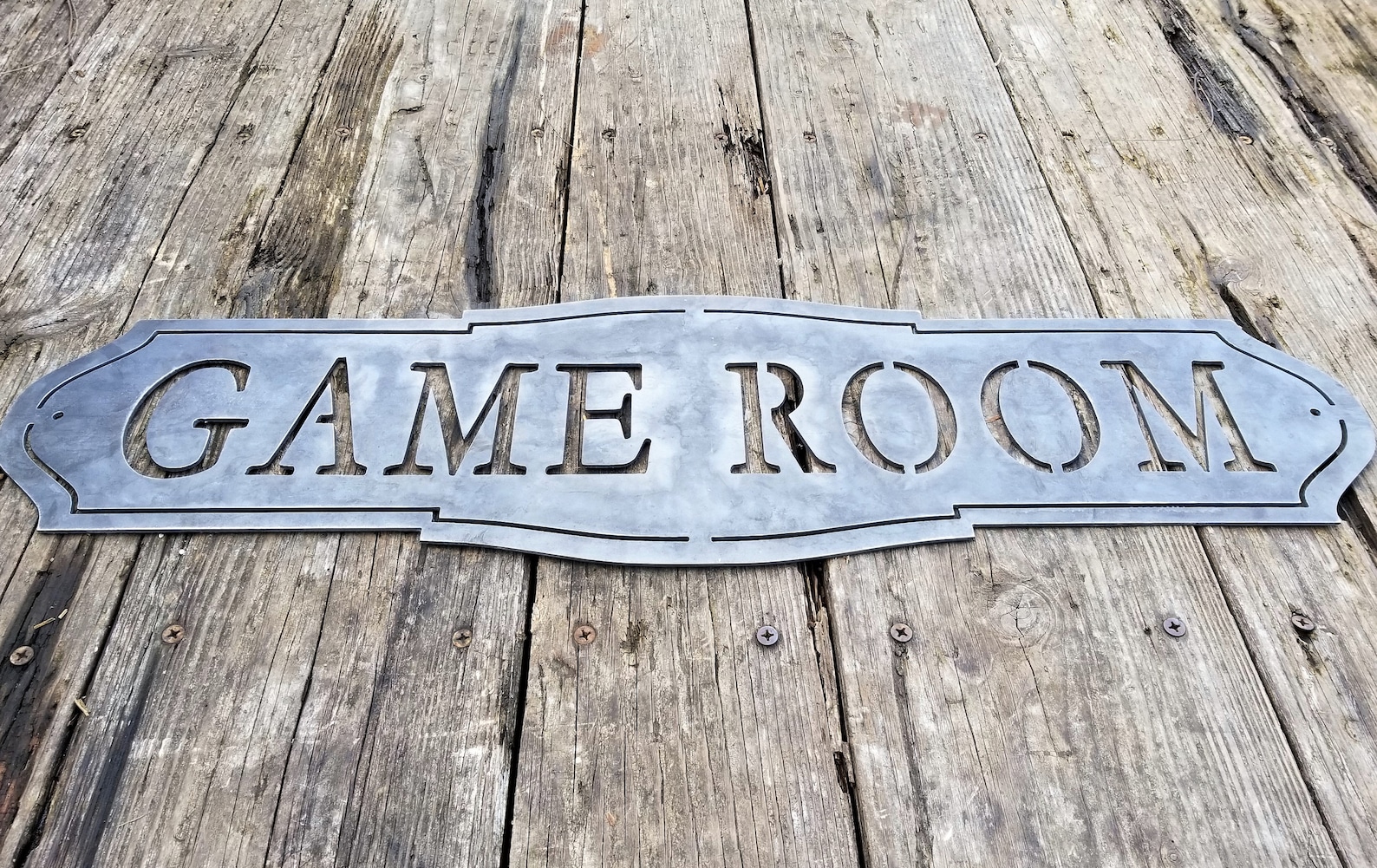 Personalized Metal Game Room Sign Personalized Gifts Wall - Etsy