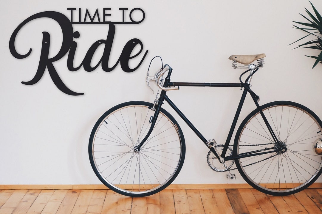 Time to Ride - Home Gym Sign - Work Out - Exercise - Biking Decor ...