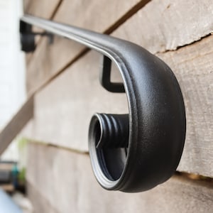 Metal Handrail With Scroll End - Wall Mount Grab Rail - Victorian Stair ...