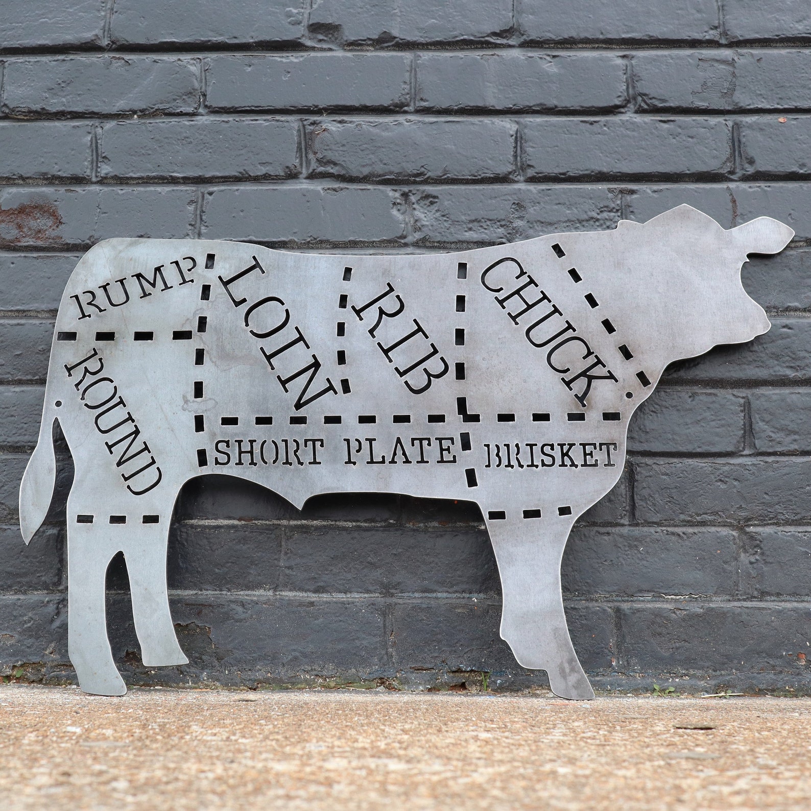 Beef Cuts Metal Sign Kitchen Cow Decor Butcher Shop - Etsy