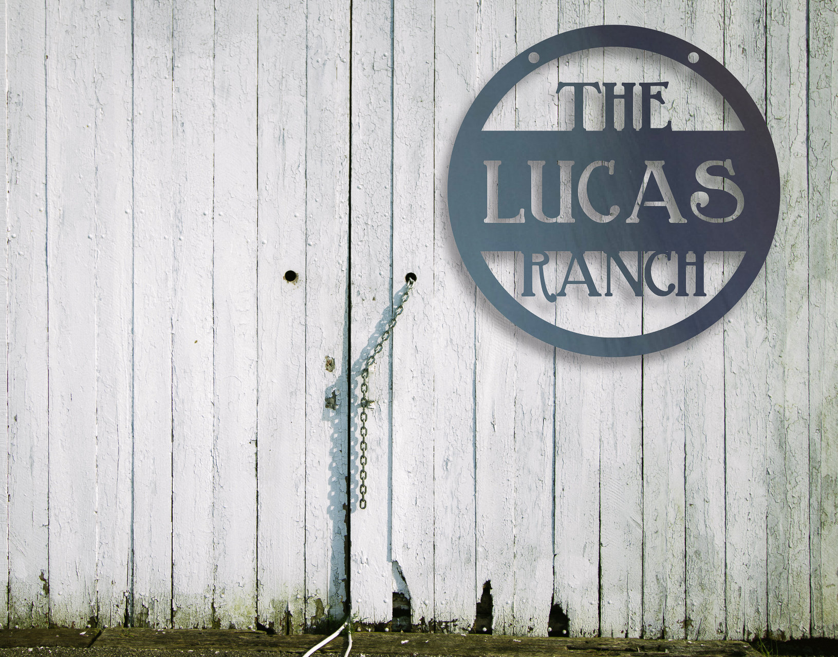 Custom Metal Hanging Ranch Sign Personalized Gifts Wall - Etsy