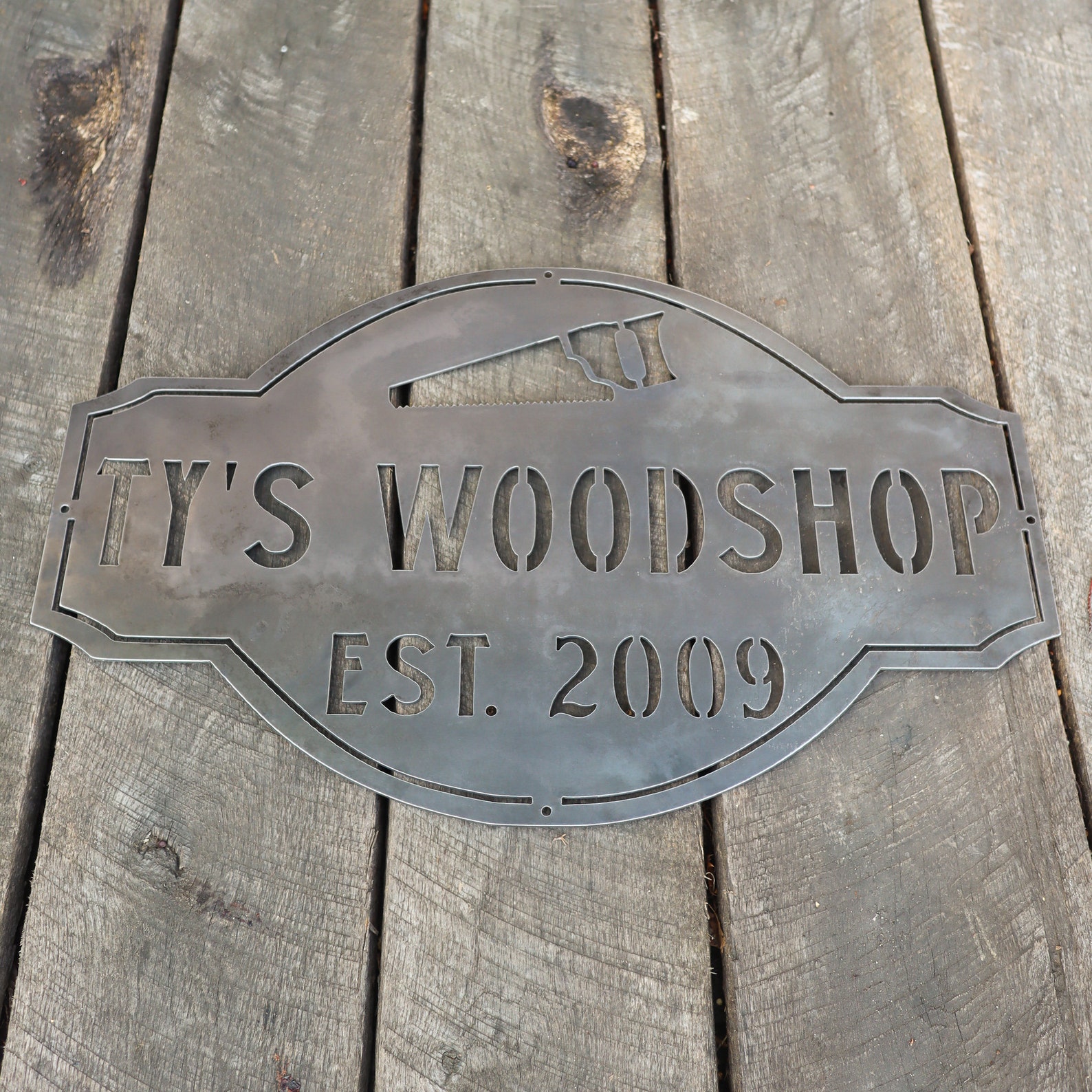 Personalized Woodshop Metal Sign Vintage Workshop Wall Art - Etsy