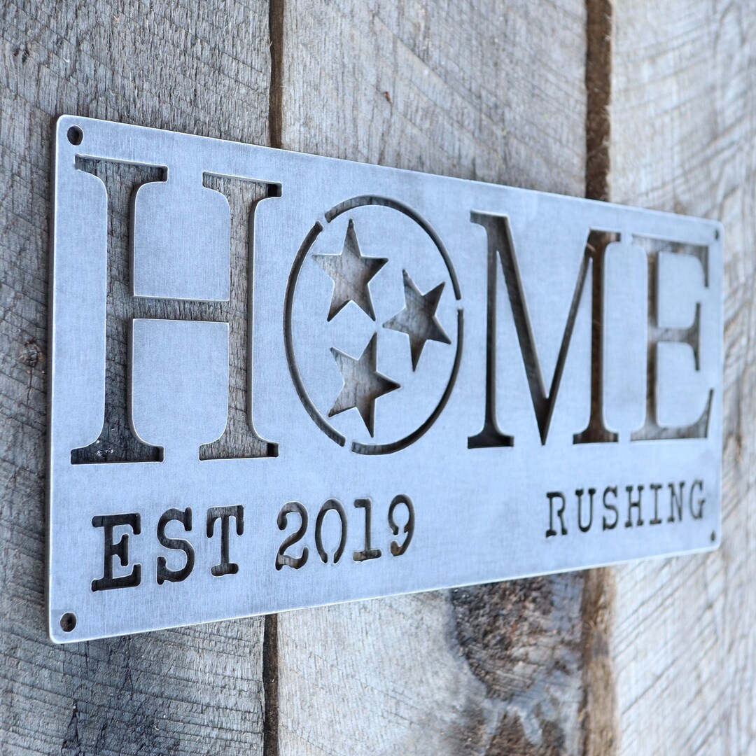 Personalized Metal Home Sign Made in Tennessee Tristar Family Closing ...