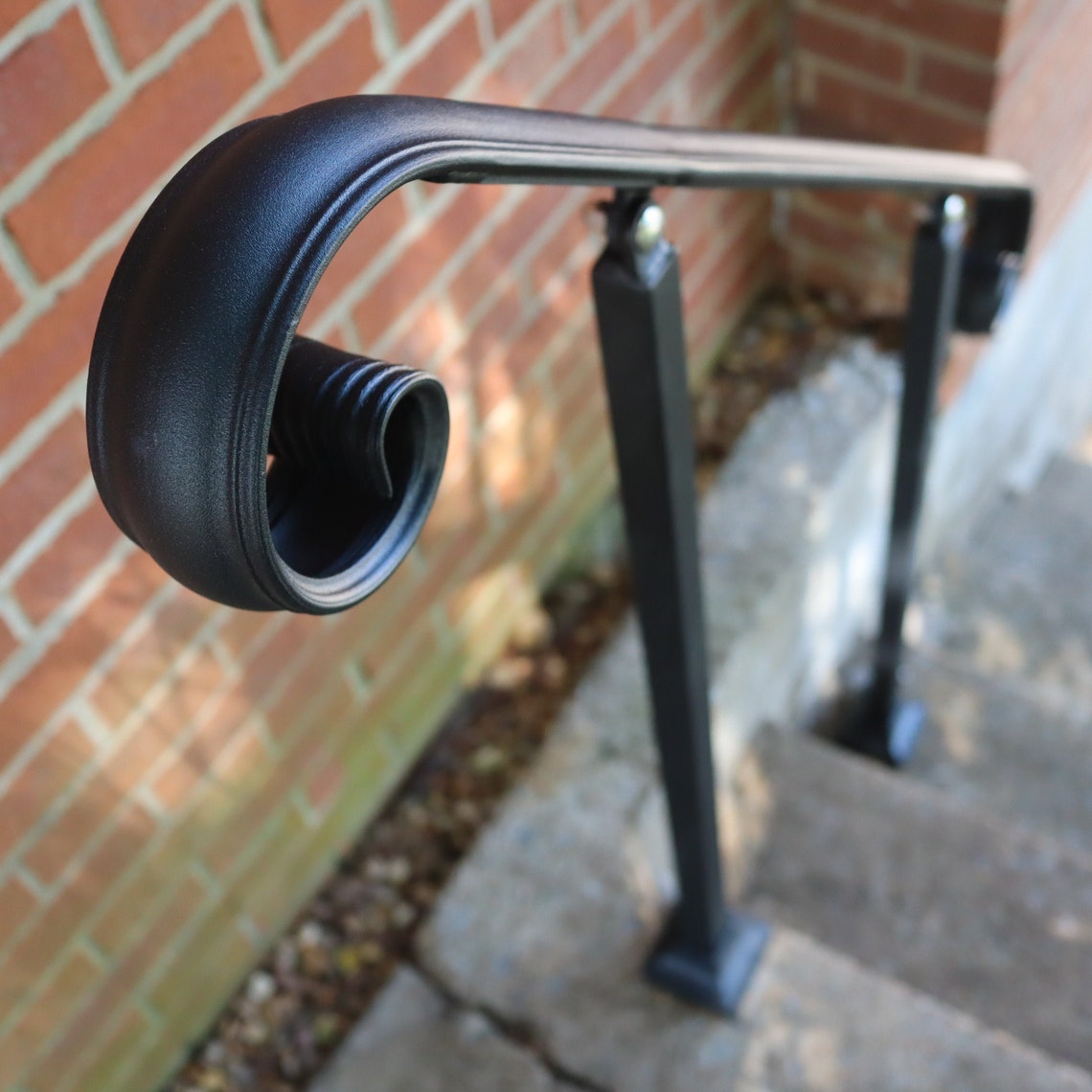 Adjustable Metal Handrail With Scroll End - Make A Rail Grab Rail ...
