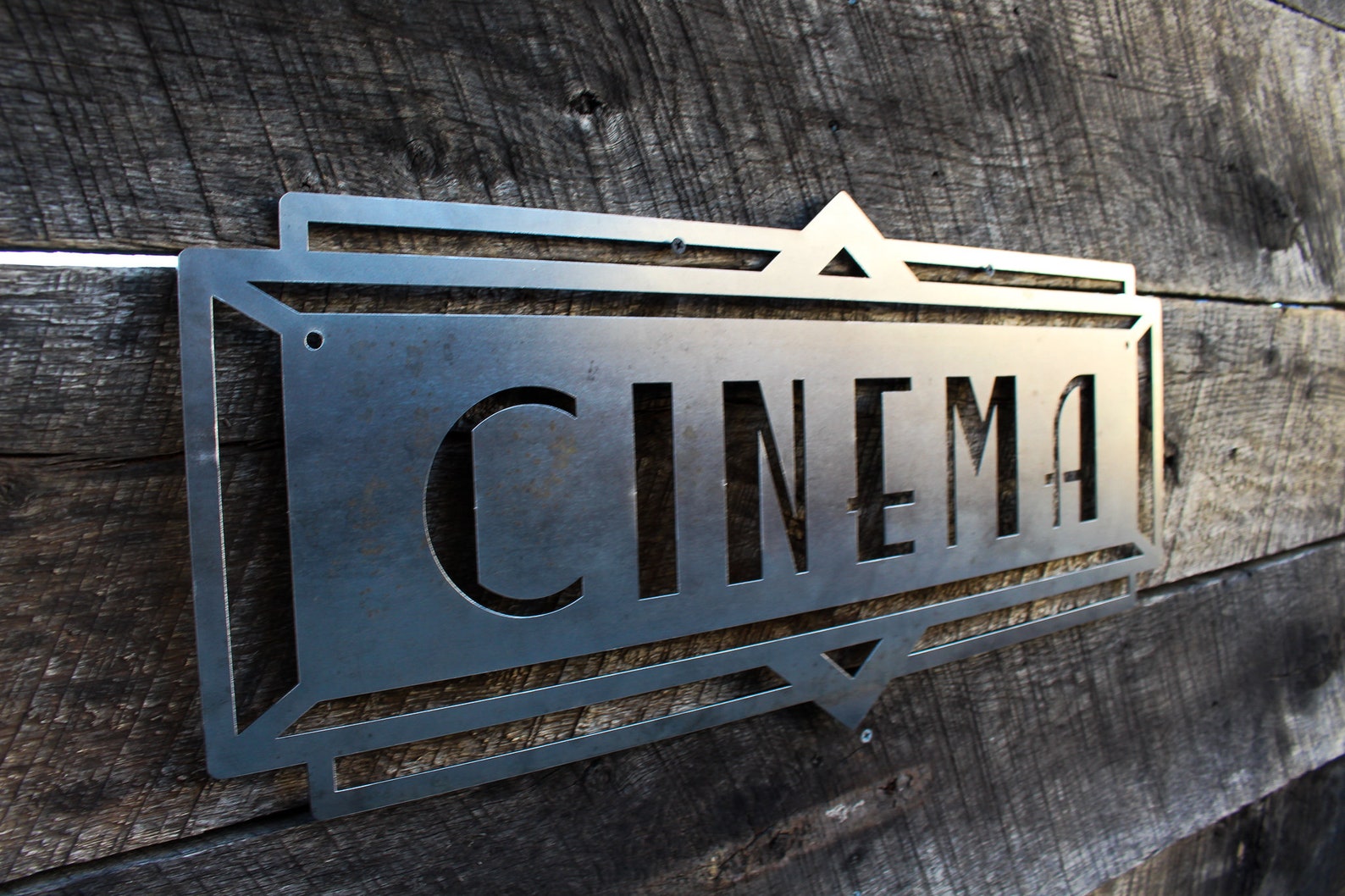 Metal Art Deco Cinema Movie Marquee Sign Vintage Decor | Etsy