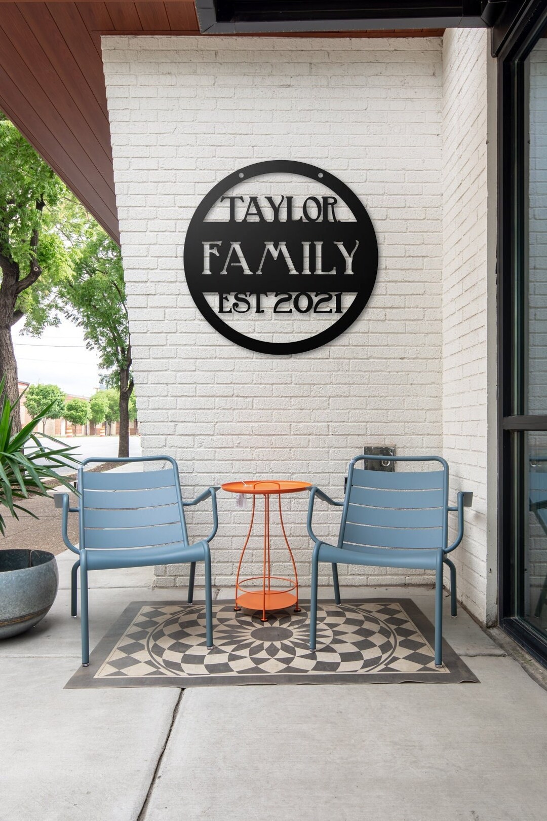 Personalized Metal Family Sign Metal Family Name Sign Personalized ...