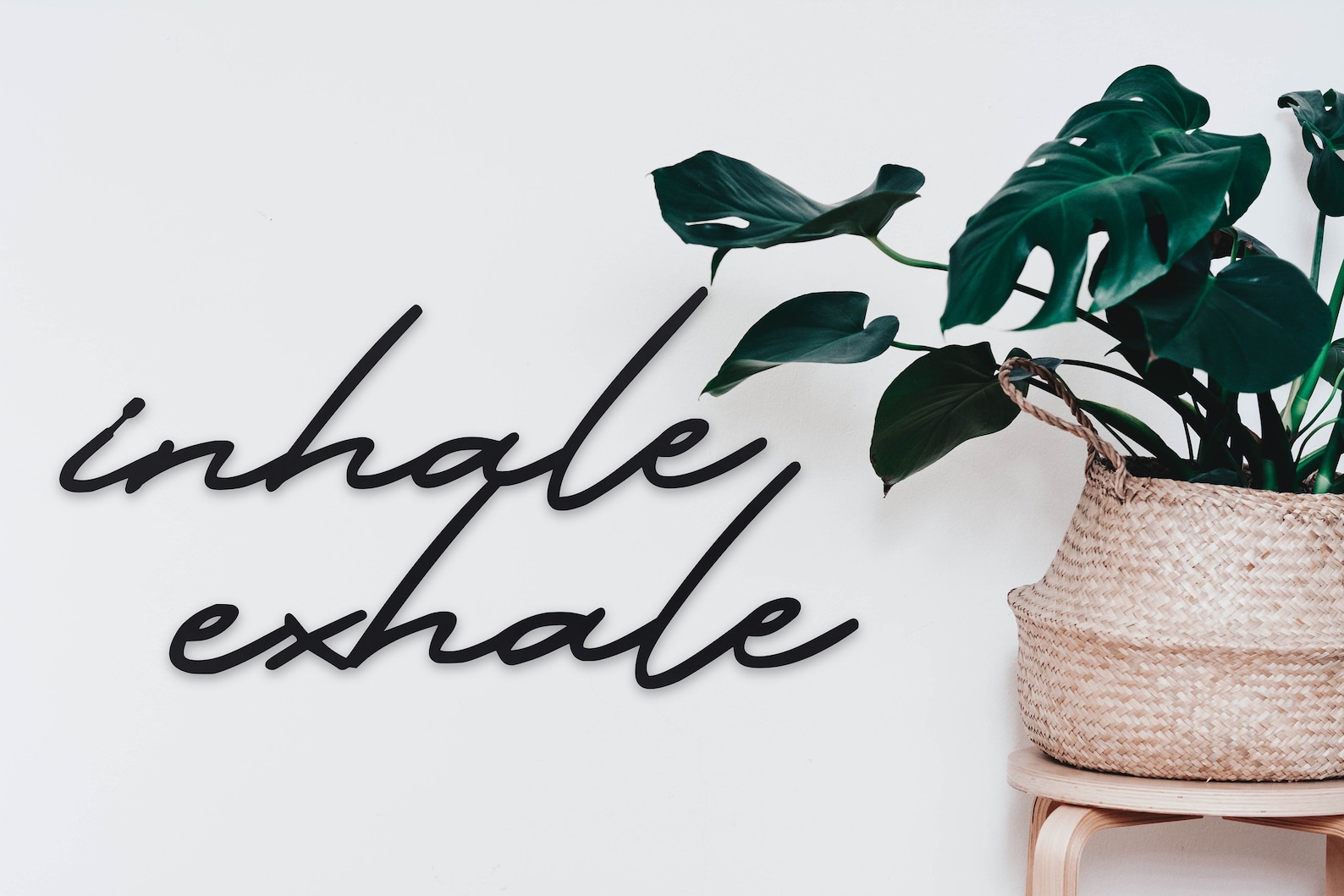 Inhale Exhale Meditation Sign Yoga Studio Bathroom Metal - Etsy