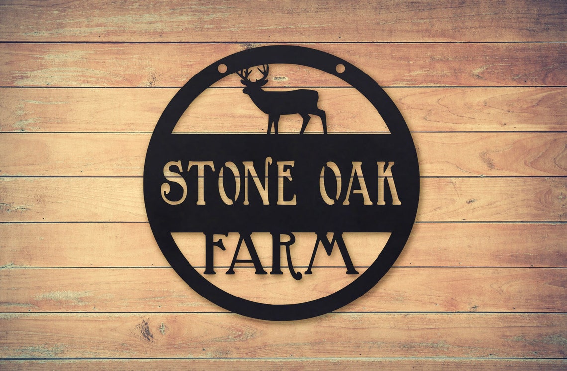 Custom Hanging Metal Hunting Lodge Sign - Personalized Cabin Wall Art ...