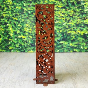 Floral Lace Garden Column - Garden Decor - Garden Statue - Well Cover ...