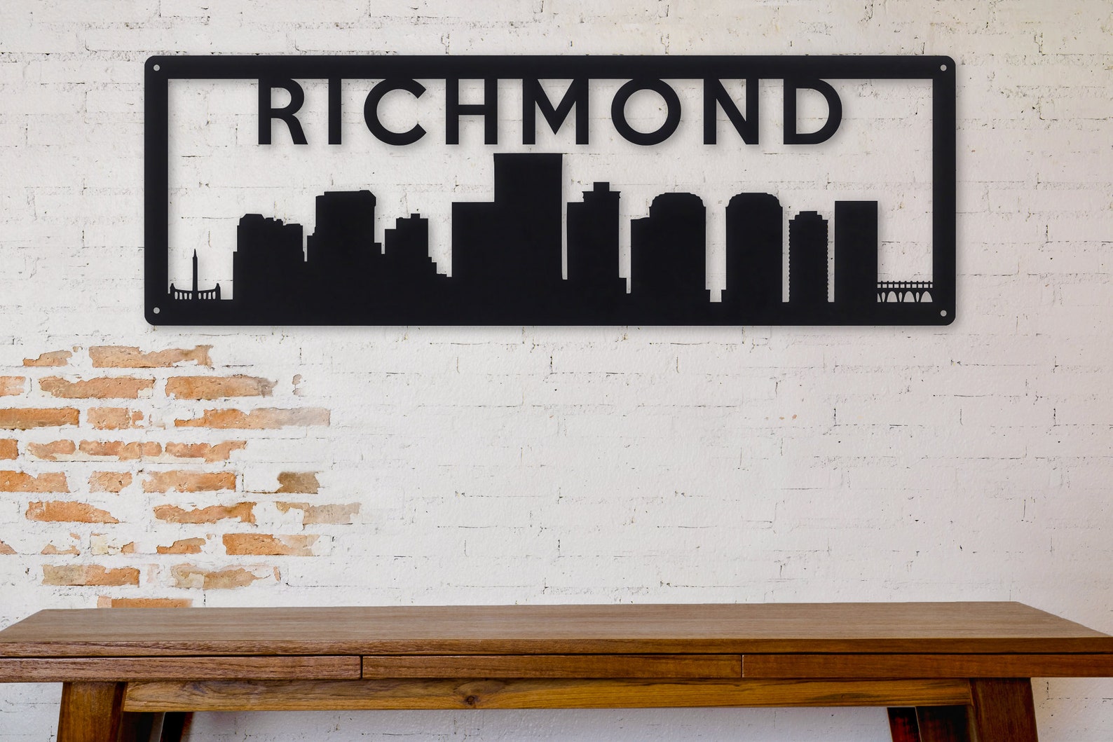 Personalized Metal Richmond Skyline Sign - Richmond, Virginia - Home ...