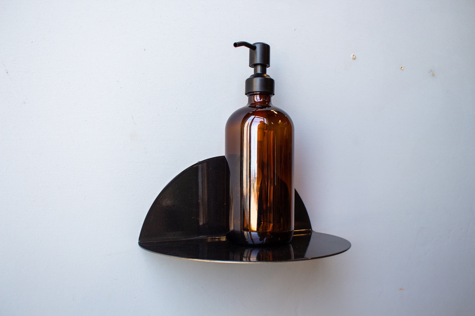 Modern Reversible Semi Circle Floating Shelf - Half Moon Shelf ...