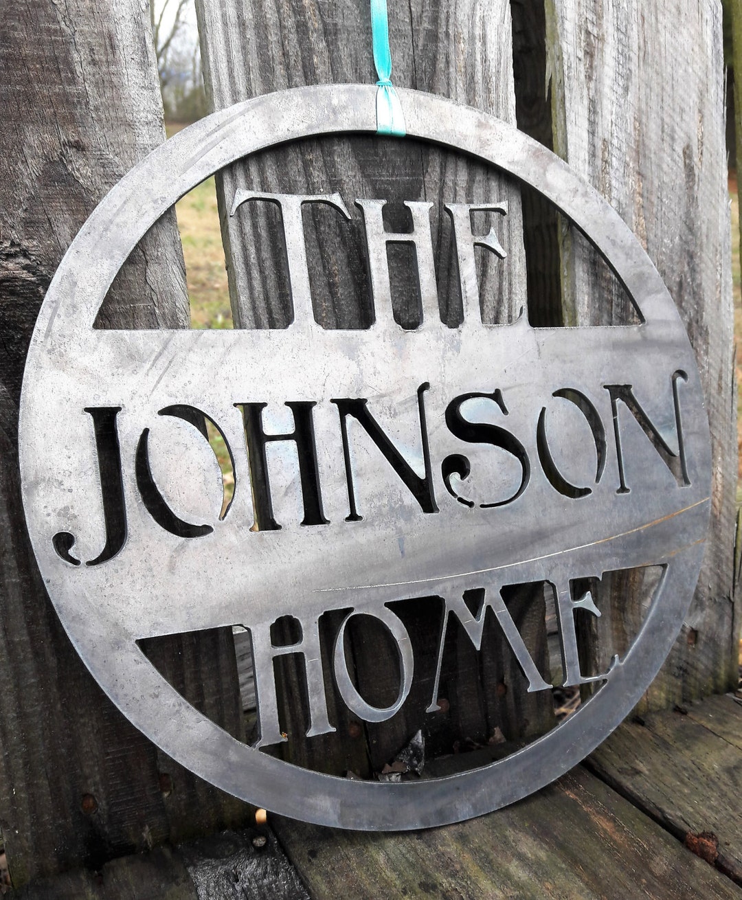 Personalized Metal Home Sign Personalized Wedding Gift Custom Last Name ...